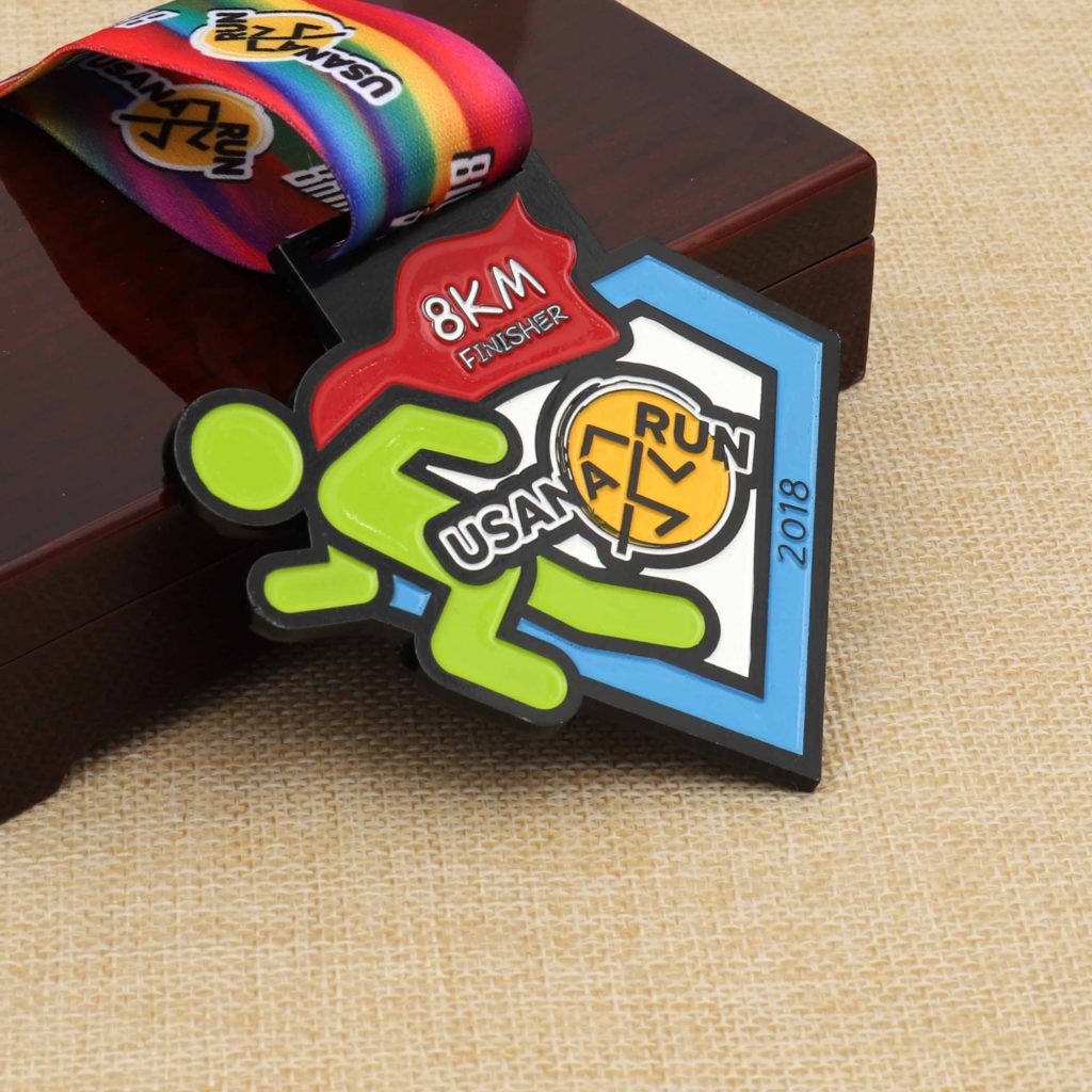 usana 8km running medal - Custom Medals