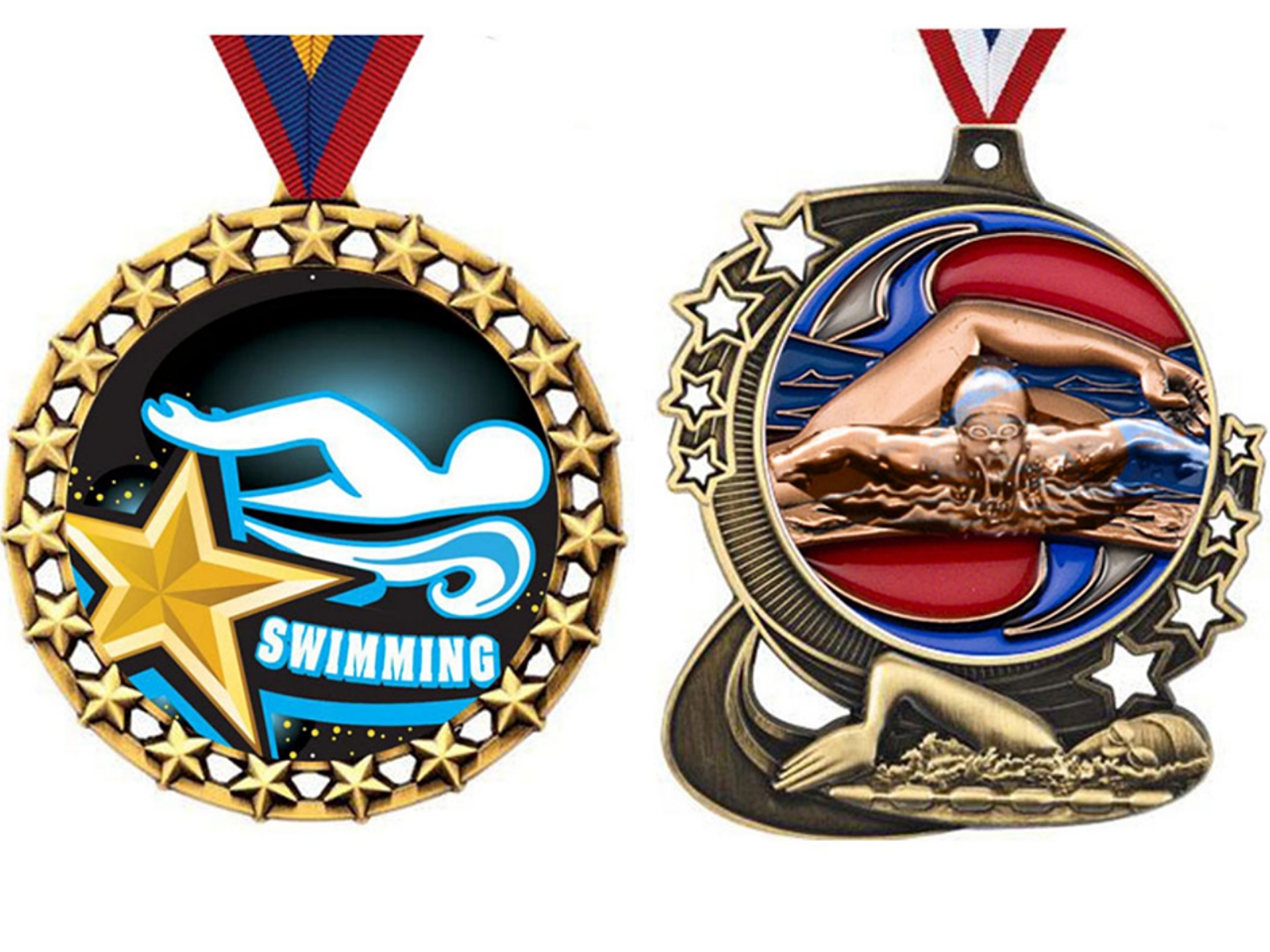 3D swimming medals - Custom Medals